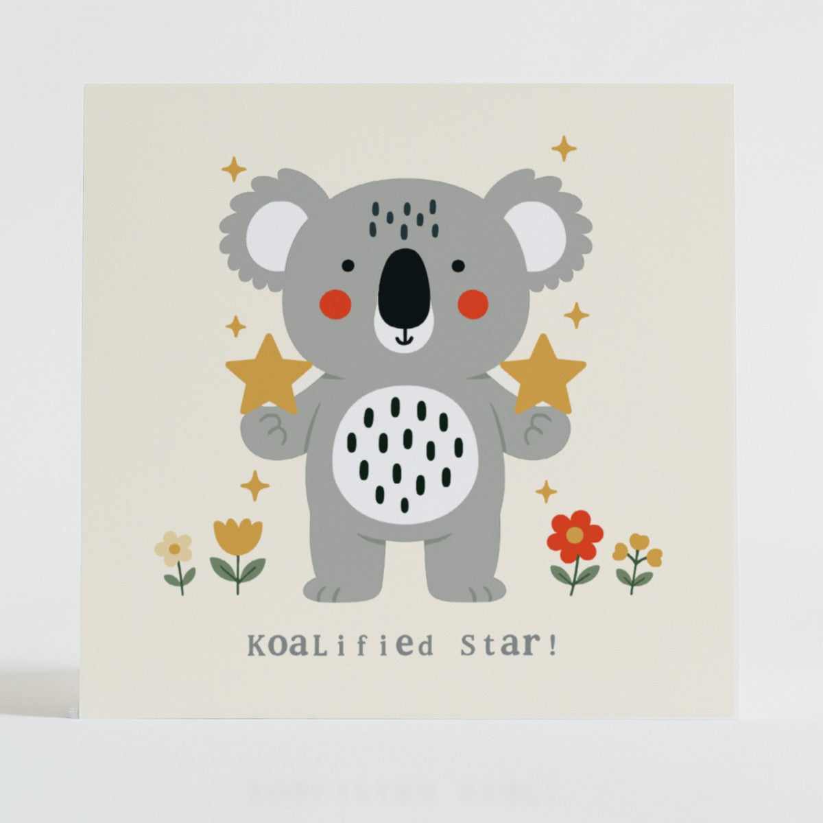 Koalified Star | Achievement Greeting Card | Brilliantly Brave